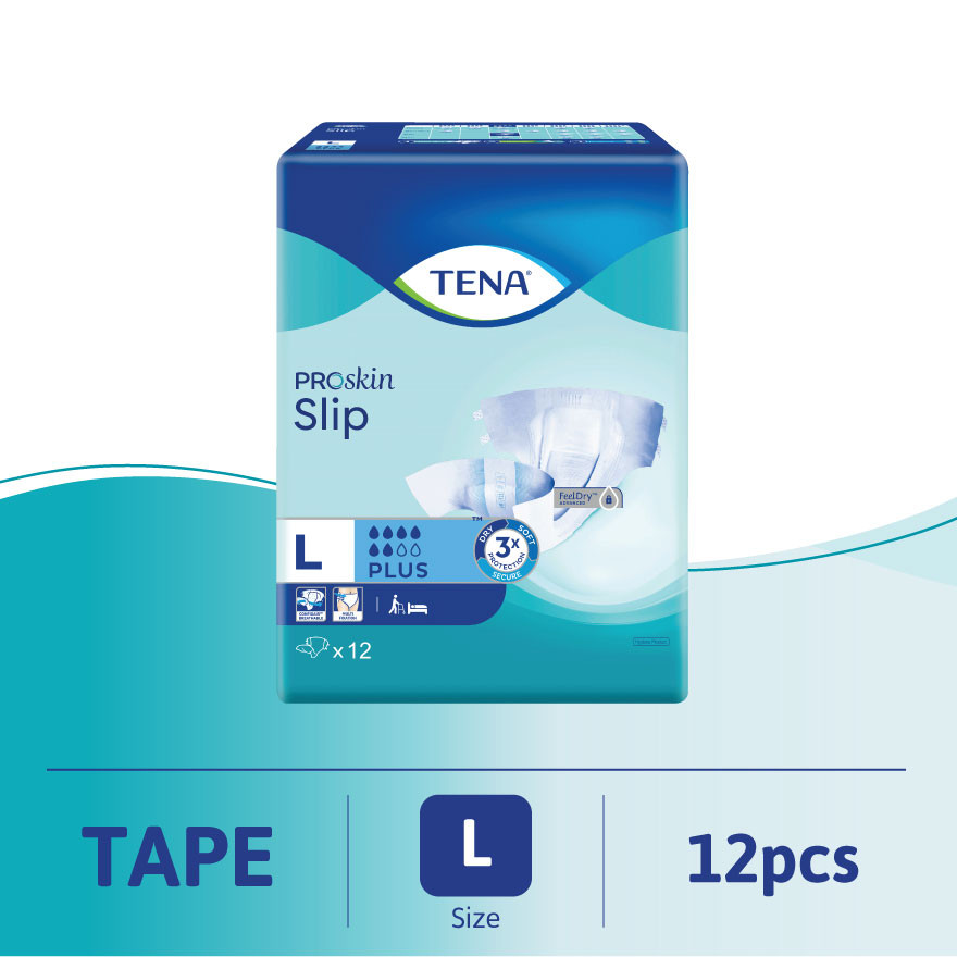 TENA PROskin Slip Plus Adult Diaper L 12S | Shopee Malaysia