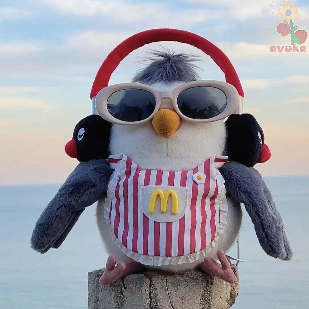 AVUKA Sea Bird Stuffed Dolls, Cartoon Fluffy Seagull Plush Toys ...