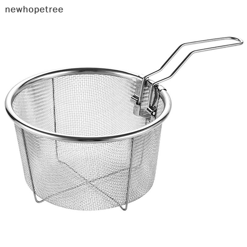 Ntmy French Chip Frying Strainer Basket Stainless Steel Deep Fry Basket ...