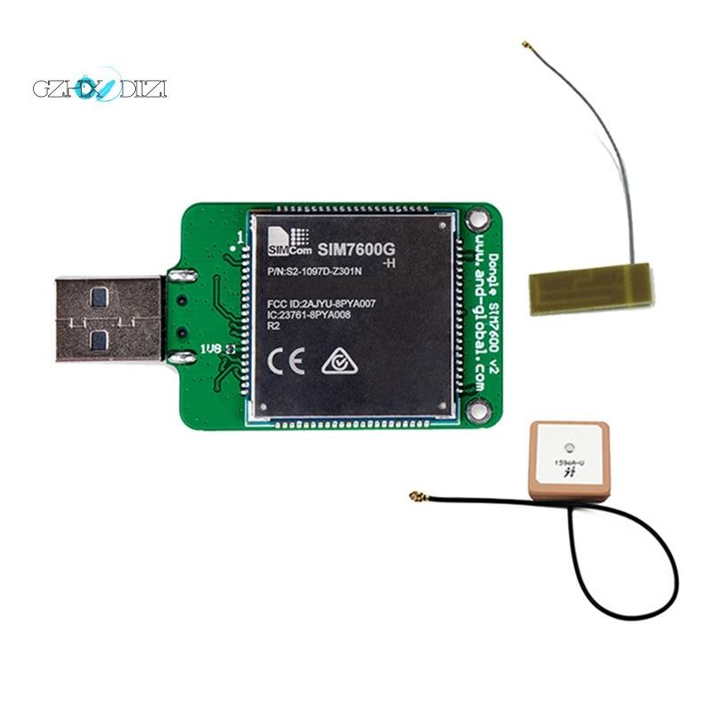 SIMCOM SIM7600G H USB Dongle+Antenna HSPA+ GSM GPRS EDGE UMTS LTE 4G Cat4 Module for SIM7600 ...