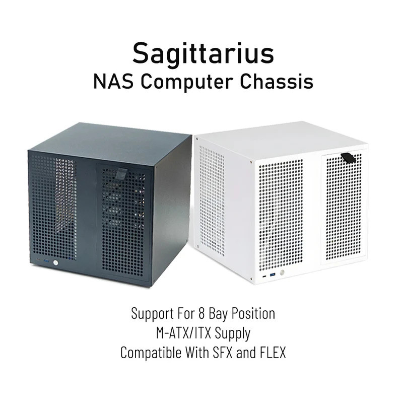 Hot Sagittarius 8-Bay NAS Chassis With Backplane Case ATX power Supply ...