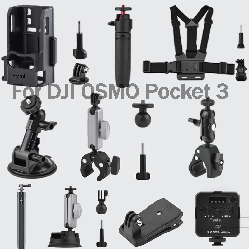 Pocket 3 Expansion Adapter Mount,Cold Shoe Extended Frame for DJI Osmo ...