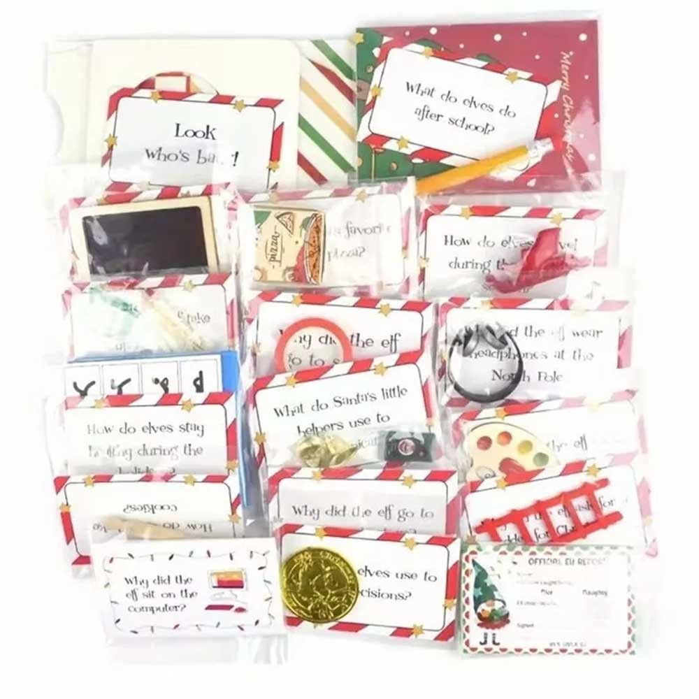 2024 Elf Props Kit 24 Days of Christmas Elf Activities Elf Countdown ...