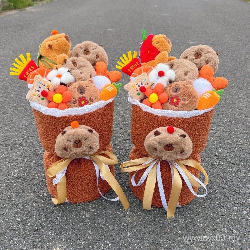 Kapibara Doll Bouquet Capybara Birthday Gift Girl Send Girlfriend Doll ...