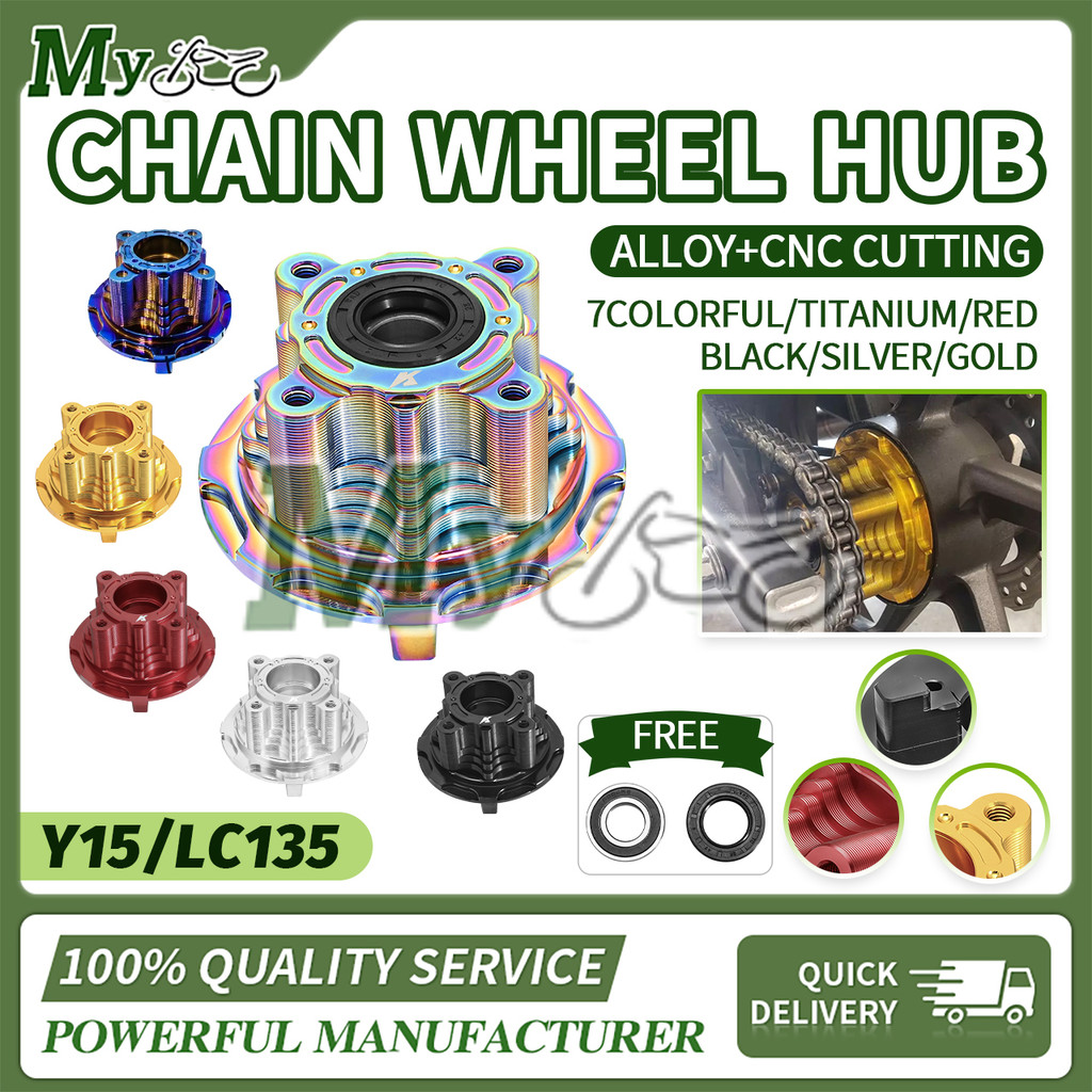 LC135 4S 5S Y15 V1 V2 Spoket Hub 4 Hole Lubang CNC Alloy Forged Spoket ...