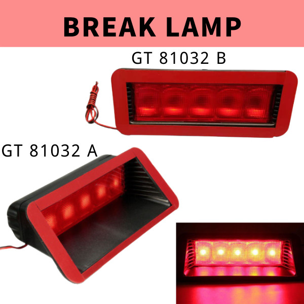 Car Break Lamp Tail Light 5 Led Lampu Belakang Brake Third Break Lamp ...
