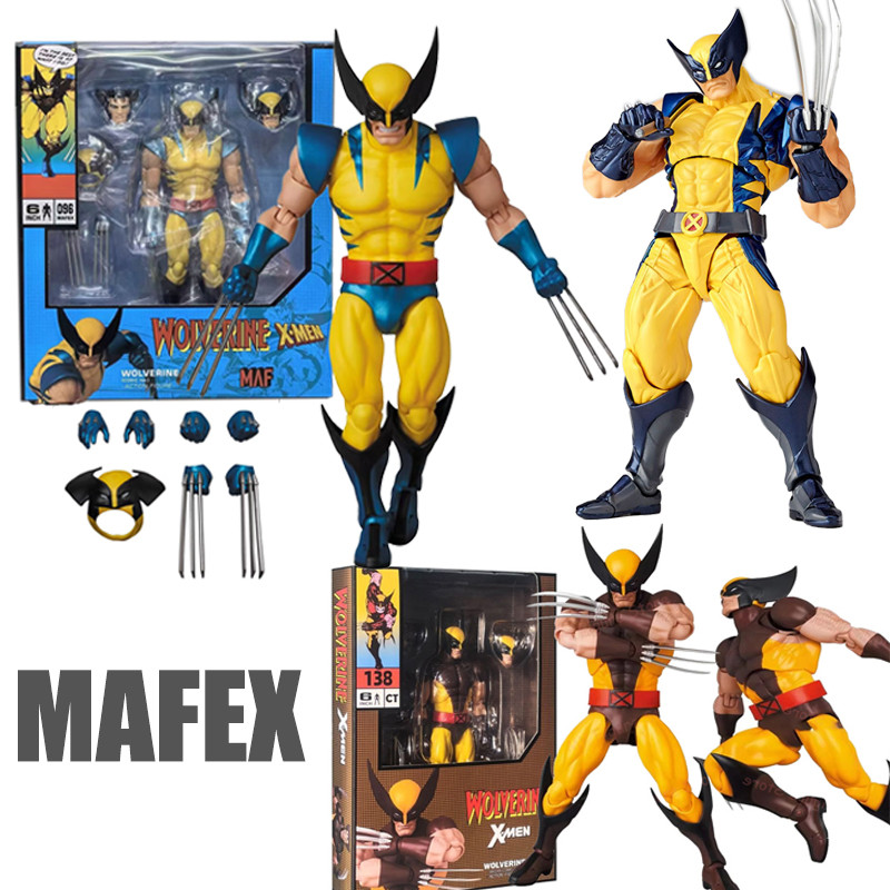 Marvel Toys Mafex 096 Comic Version Yamaguchi Wolverine Action Figure ...