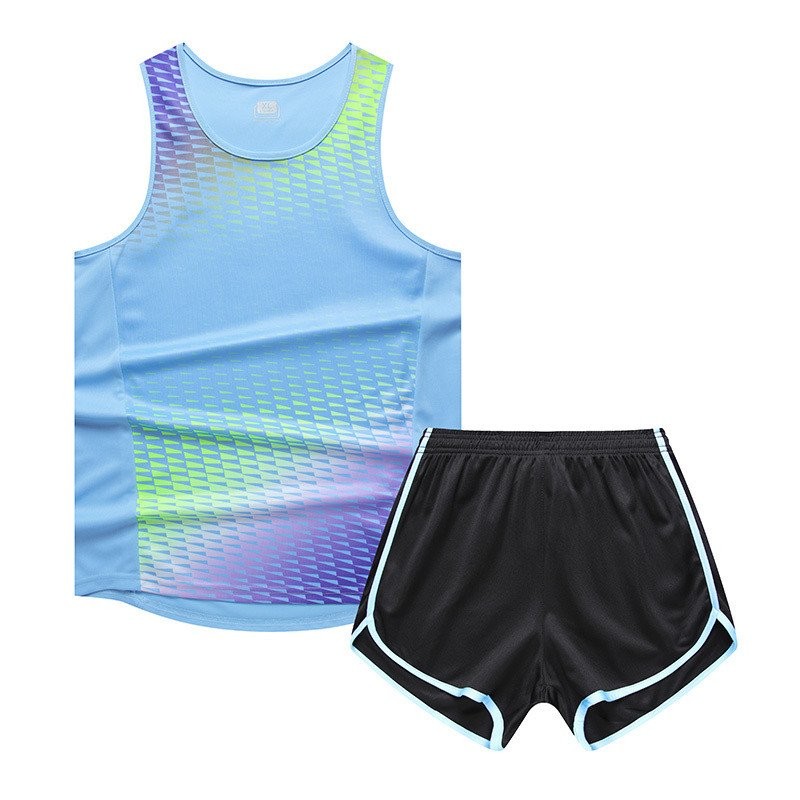 Track and Field Suit Sprint Men Women Team-Saving Competition Suit ...