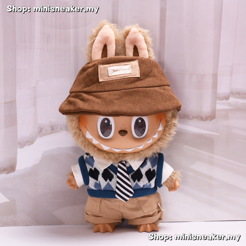 【Only clothes】[For 38cm labubu] Plush Doll labubu Clothes Preppy Style ...