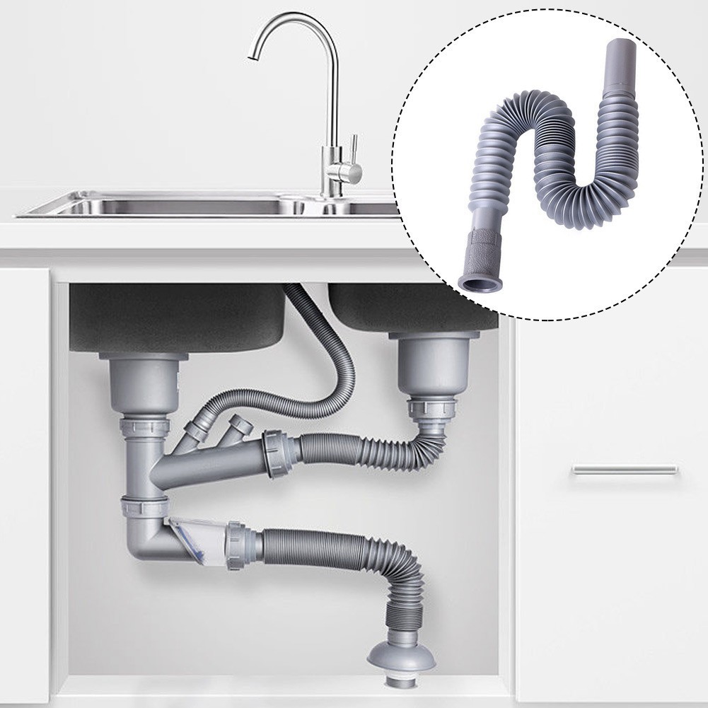 [CM] Universal Plastic Flexible Kitchen Basin Strainer Sink Extension ...