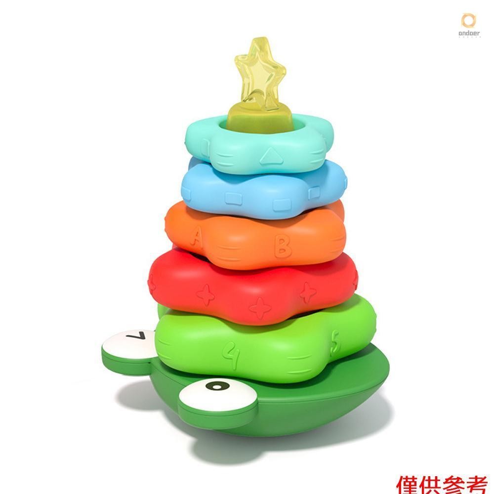 Colorful Stacker Educational Toy Plastic Stacking Rings Baby Toys ...