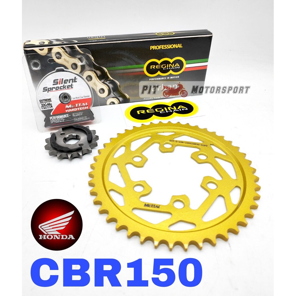 CBR150 Sprocket Chain Kit Set 428 Rantai Spoket (Full Set) Italy ...