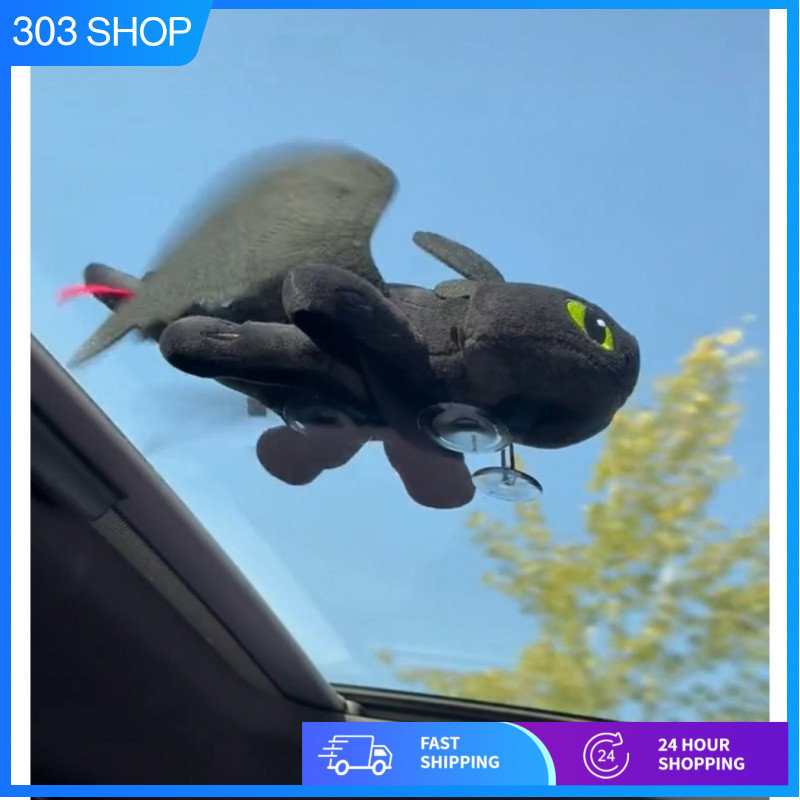 Toothless decoration little flying dragon doll motorcycle motorcycle ...