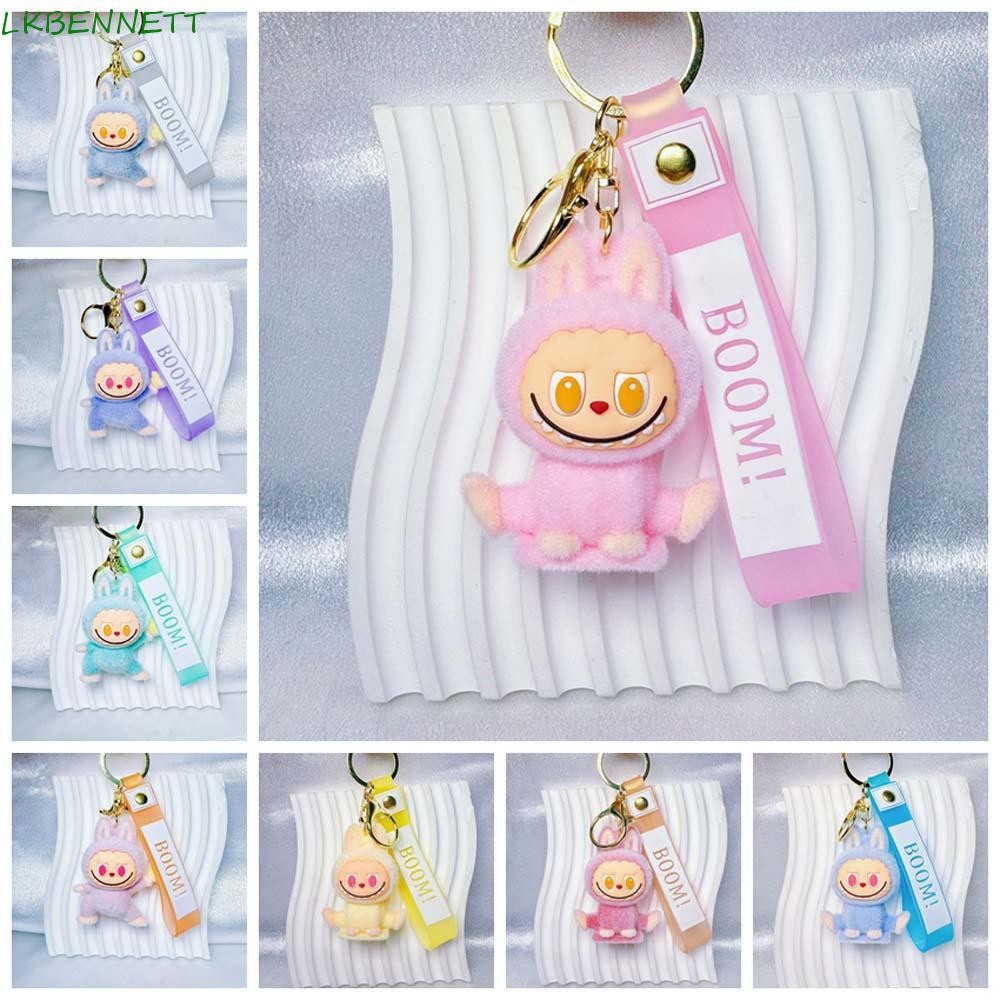 LKBENNETT Candy Color Labubu Dolls, Backpack Charms Flocking PVC ...