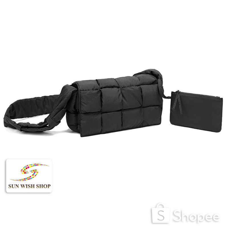 SUNWISH SWS-9044 New Fluffy Fashion Space Cotton Sponge Men Sling Bag ...