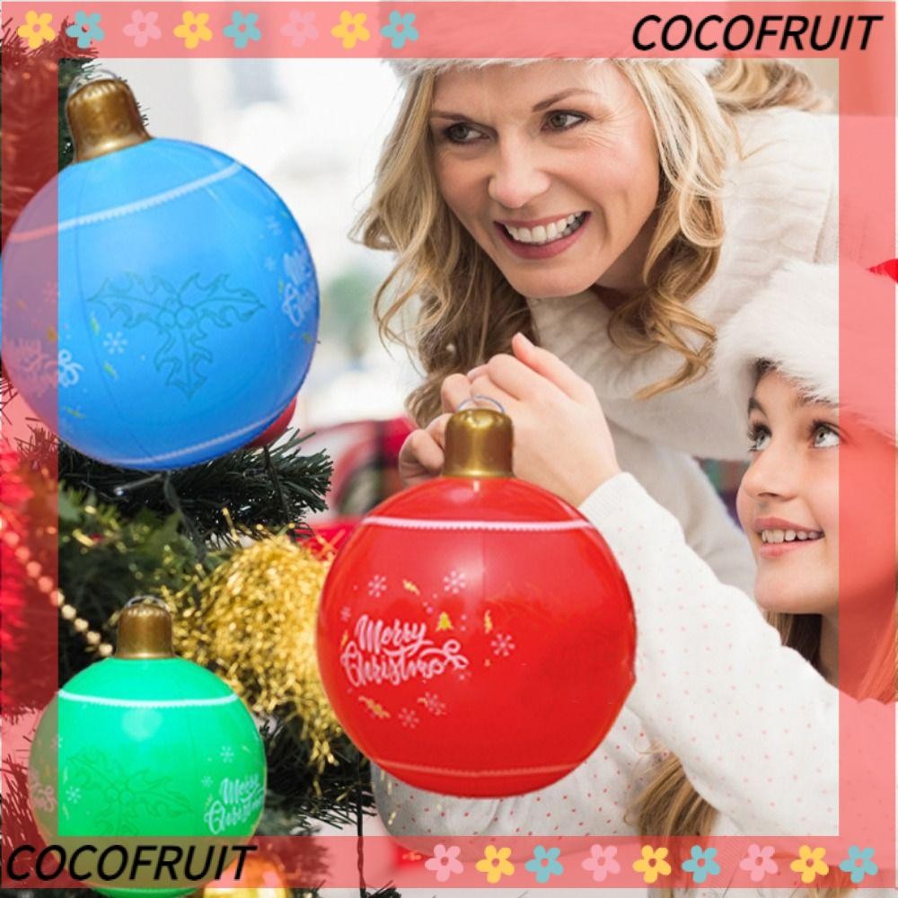 COCOFRUIT Inflatable Balloons, 60cm Decoration Christmas Ball, Big DIY ...