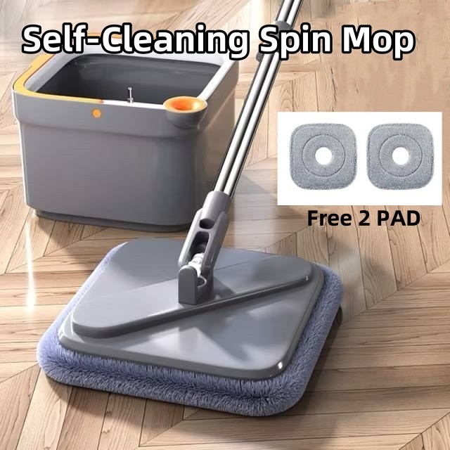 Spin Mop Set Bucket Automatic Magic Rotating Mop Lazy Mops Hand Wash ...