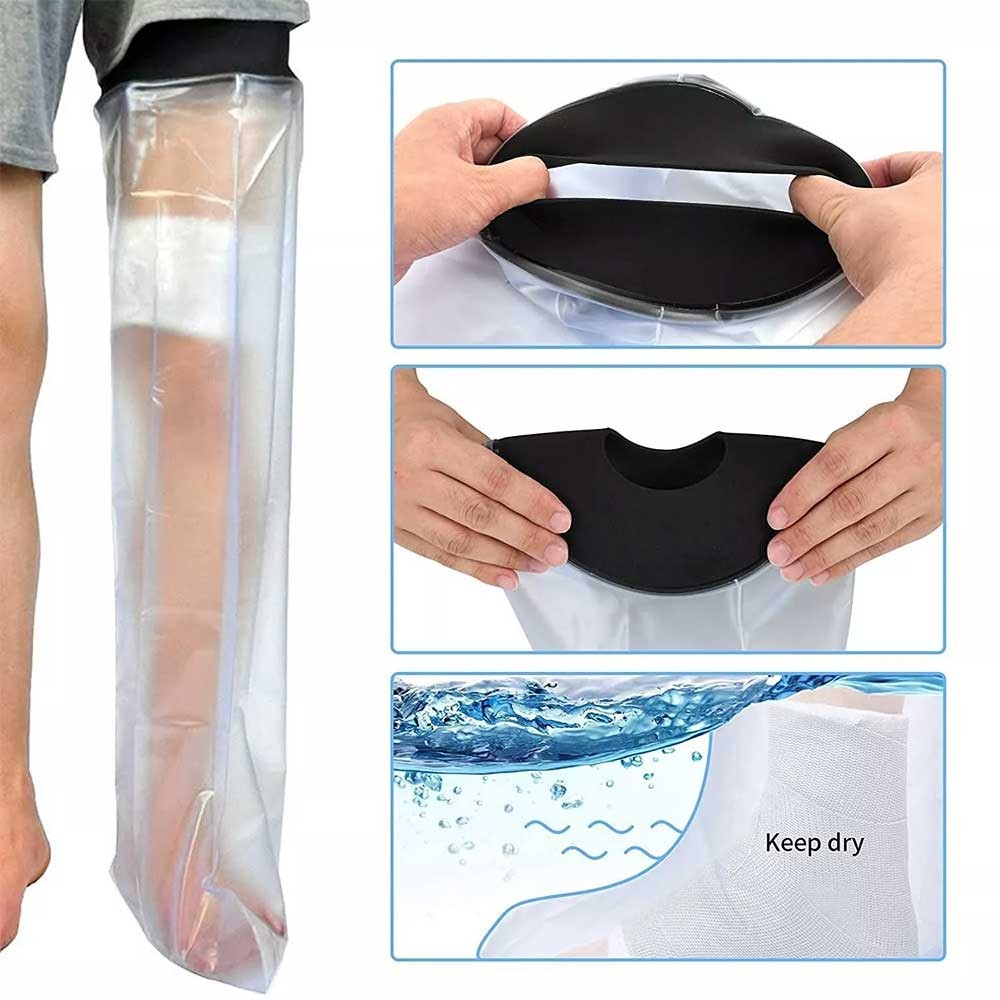 Adult Waterproof Leg Cast Cover Wound Fracture Bandage Dressing ...