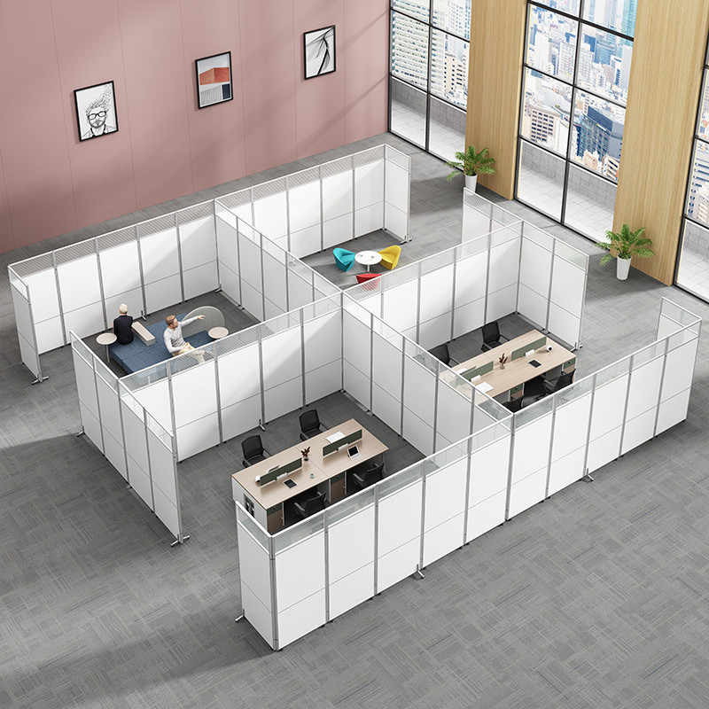 Office Partition Screen Temporary Screen Foldable Workshop Sliding ...