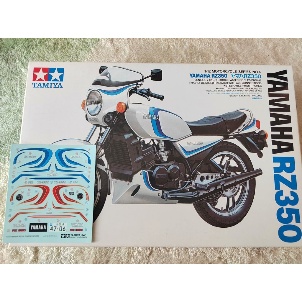 Tamiya Yamaha RZ350 14004 Board Piece Intact Copy Version C Club Water ...