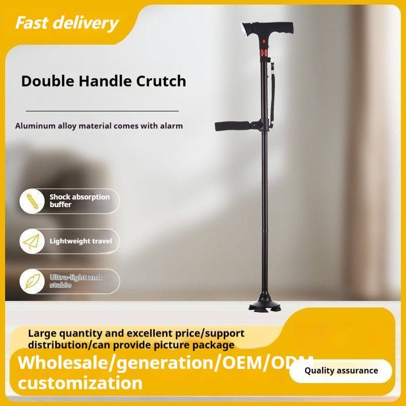 Walking Stick Foldable Adjust Height Tongkat Cane Pivot LED Trusty Crutch Cane Magic Tongkat ...