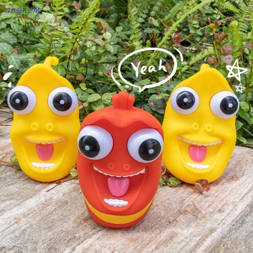 JOSALEM Burst Eye Squeeze Toy, ABS Pinch Cartoon Fidget Toy, Cute ...