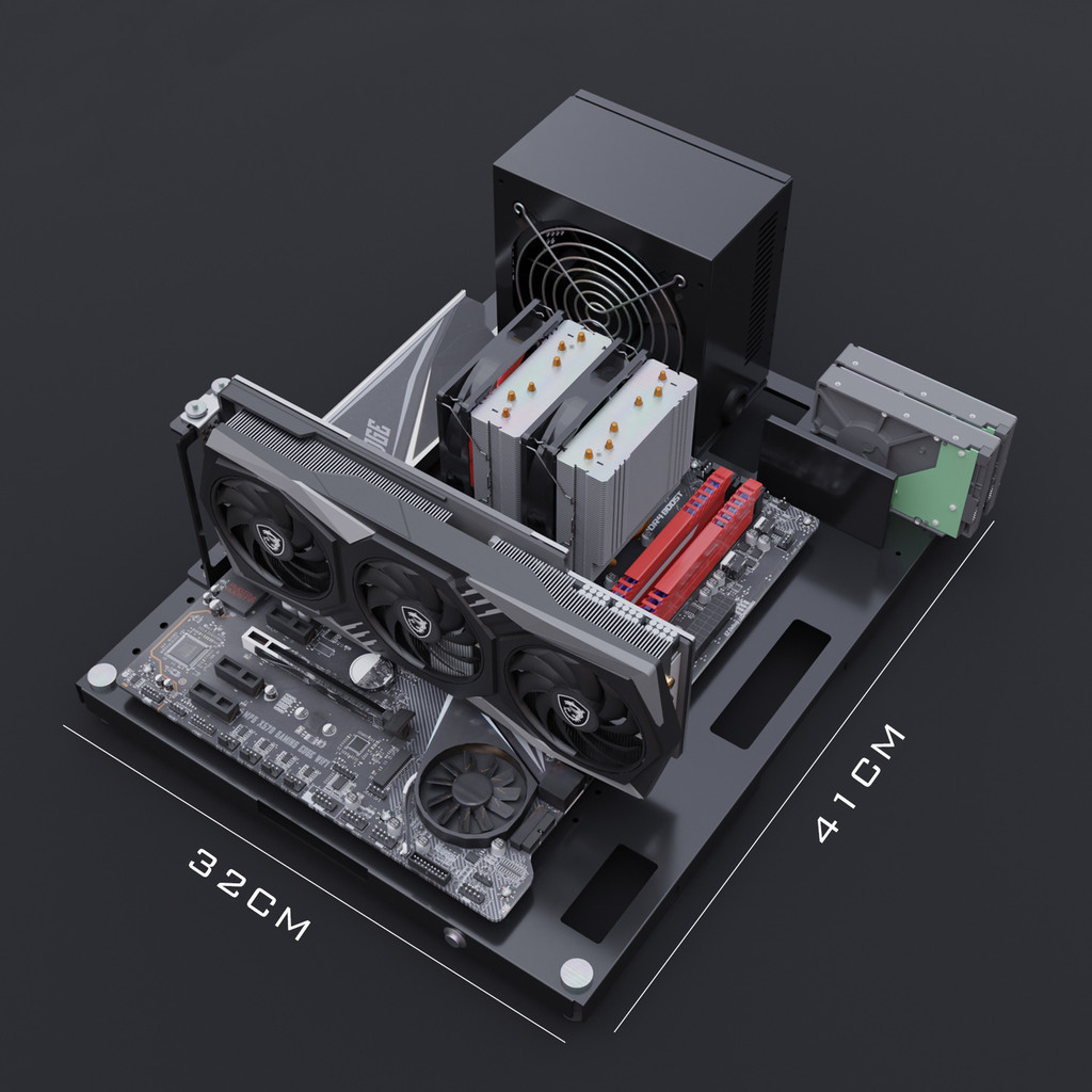 Open Computer Case Supports MATX ATX Motherboard Supports X79 X99 ...