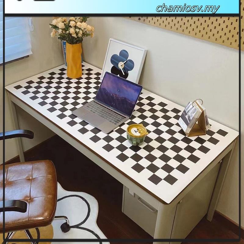 readystockStudent Desk Mat alas meja kopi Large Simple Checkerboard ...