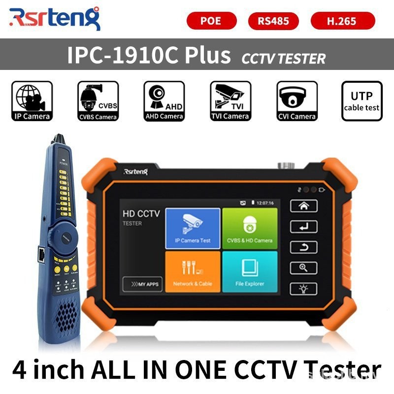 【In stock】Rsrteng CCTV IP camera Tester with Cable Tracer IPC-1910C ...