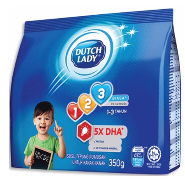 DUTCH LADY Milk Powder 123 - 300g BIASA | Shopee Malaysia