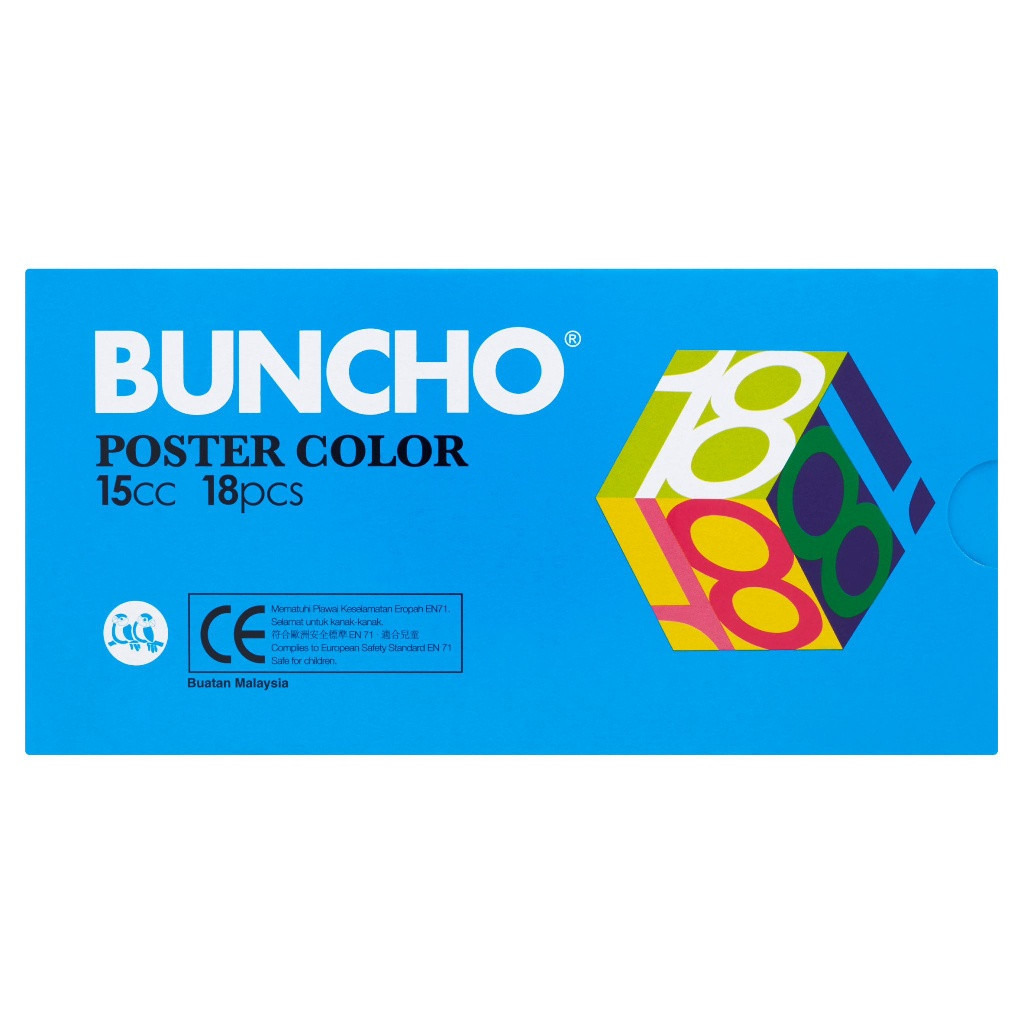 Buncho Poster Colour 2172 (15cc x 18 pcs) | Shopee Malaysia