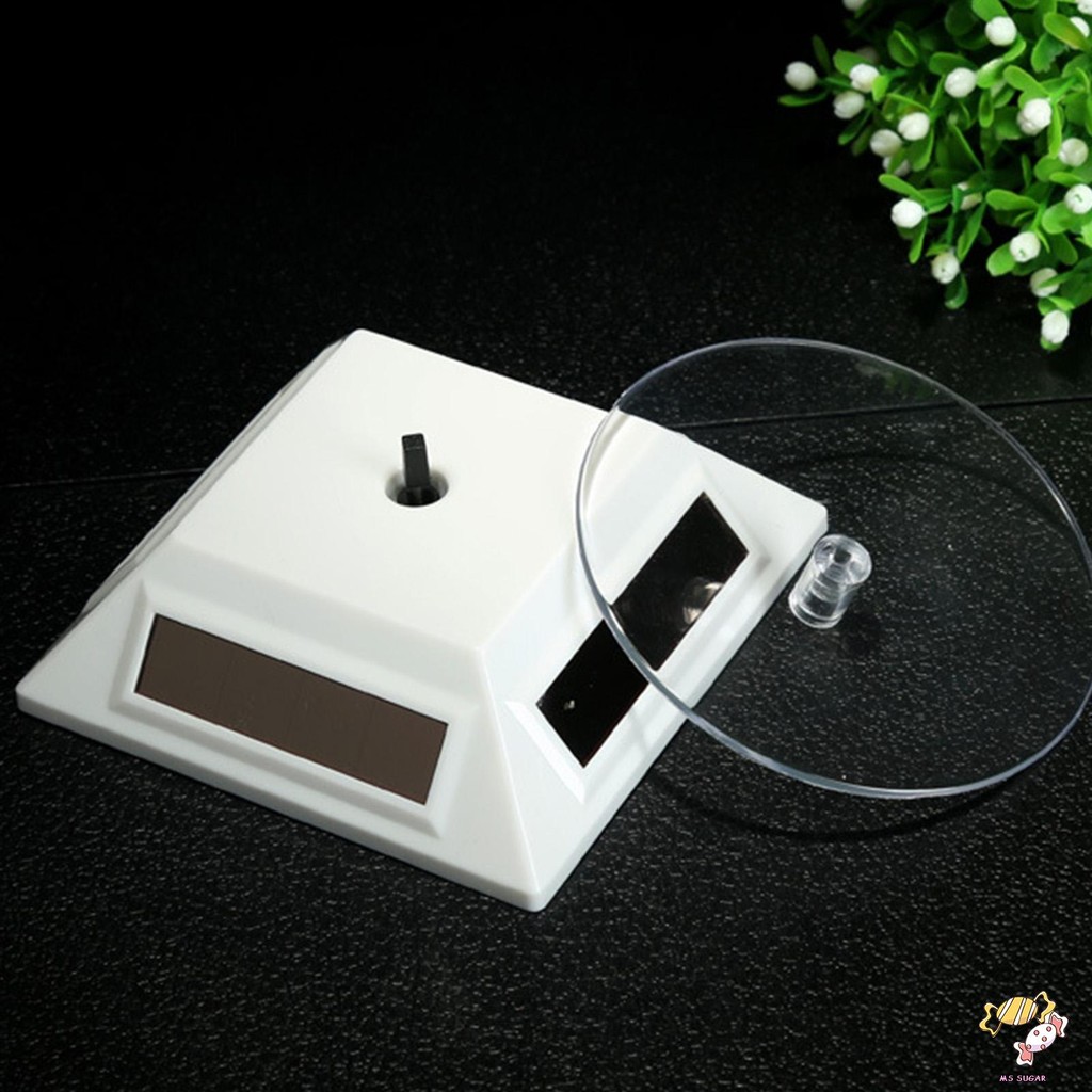 Solar Display Stand Turntable 360 Degree Rotating Display Stand ...