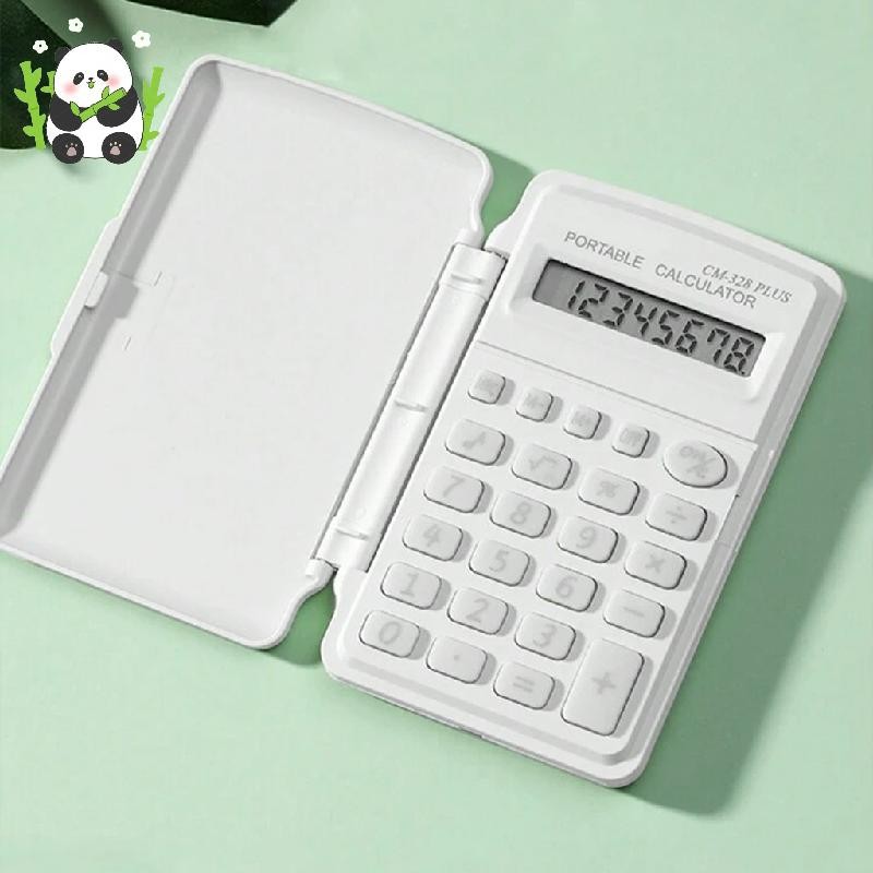 Mini Lcd Calculator Small And Light With Flip Cover Big Button Battery ...