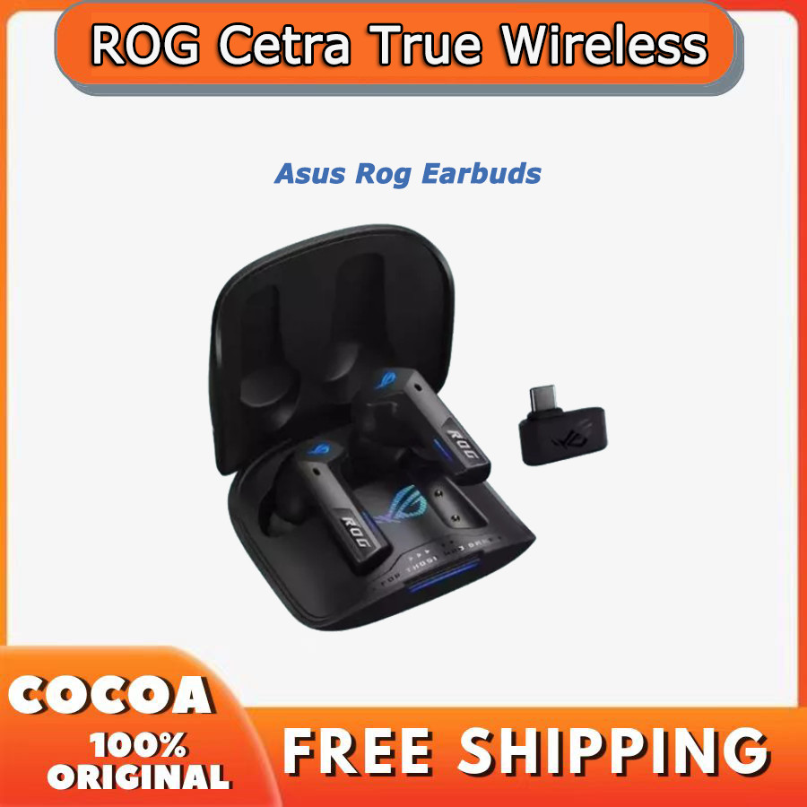Asus ROG Cetra True Wireless Bluetooth Gaming Earbuds Low Latency ANC ...