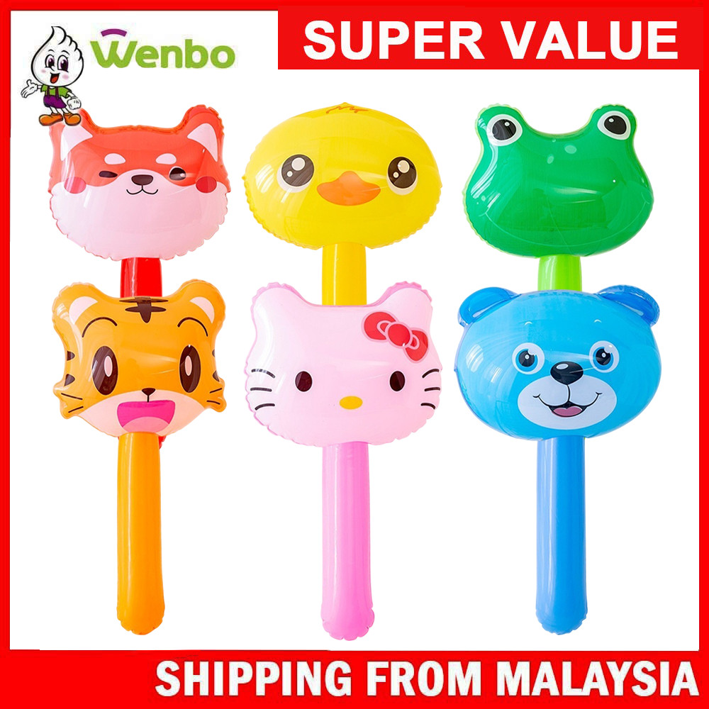 Wenbo Inflatable Cartoon Hammer Toy For Kids Soft Balloon Stick With ...