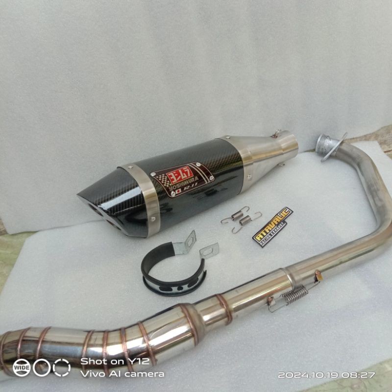 Exhaust Yoshimura R11 carbon full system CBR 150R facelift CBR 150R new ...