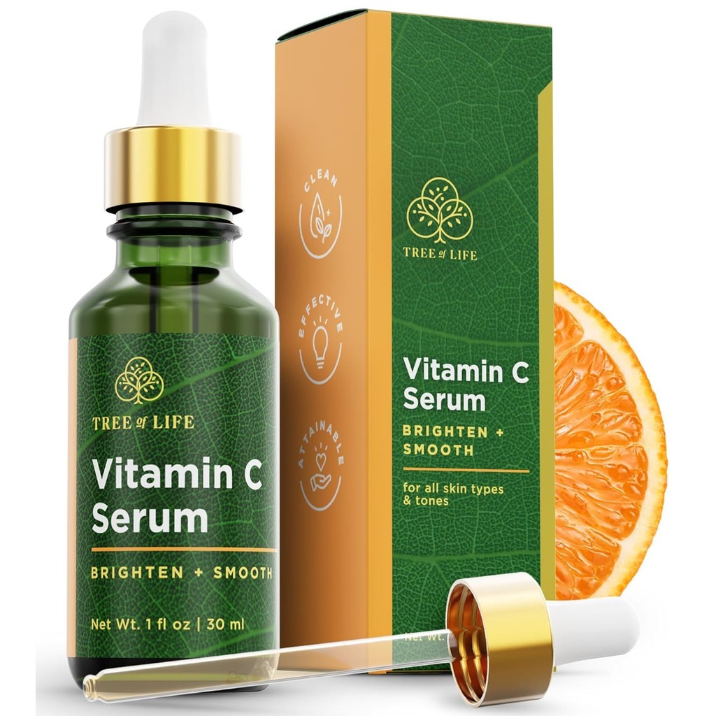 Tree of Life Beauty Vitamin C Skin Care Set, Skin Brightening Face Oil ...