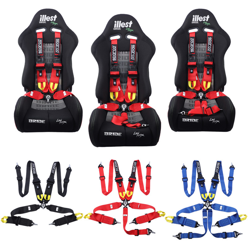 Sparco Racing Safety Harness Universal 3 Inch+2 Inch Snap-In Camlock ...