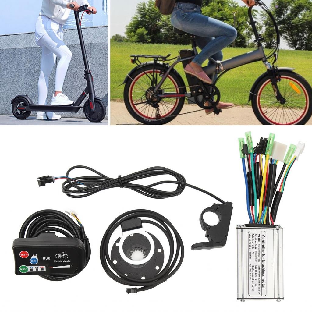 Electric Bike Motor Controller 36V 48V 250W Conversion Kit Display for ...