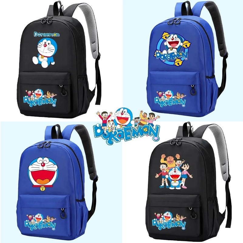 Doraemon backpack cartoon print backpack large capacity student ...
