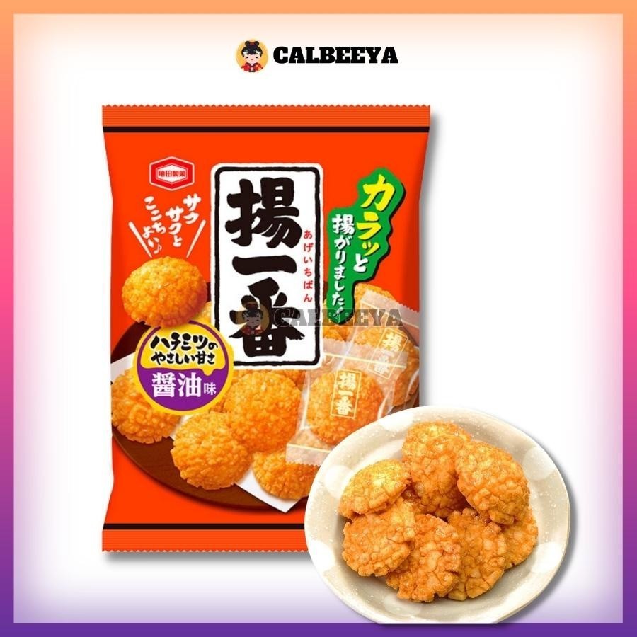 KAMEDA Age Ichiban Deep-fried Senbei Rice Crackers日本酱油米饼仙贝(BIG) 100g ...