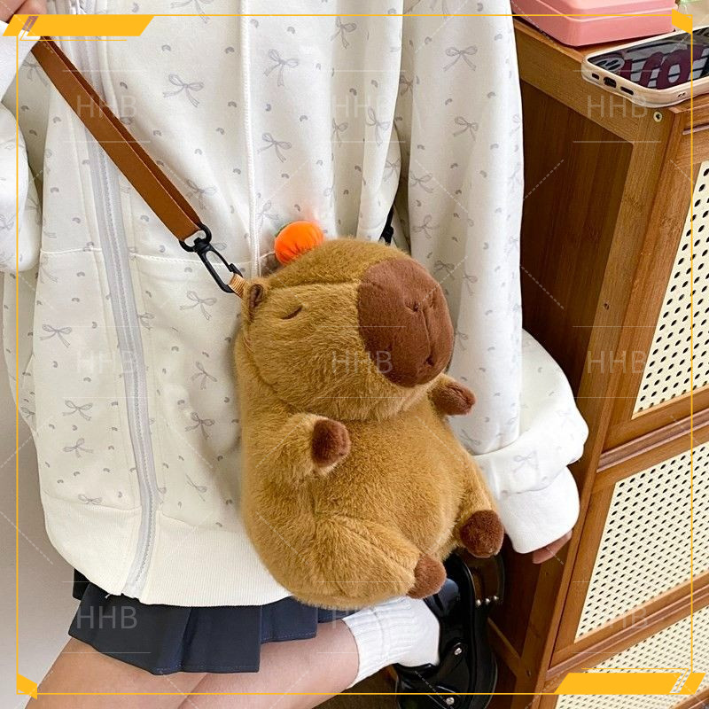 Out Cute Capybara Backpack, Shoulder Bag Capybara Cartoon New Style ...