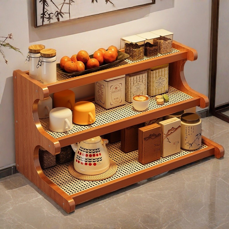 Desktop Shelf Tea Cup Storage Rack Bogu Rack Small Table Purple Clay ...