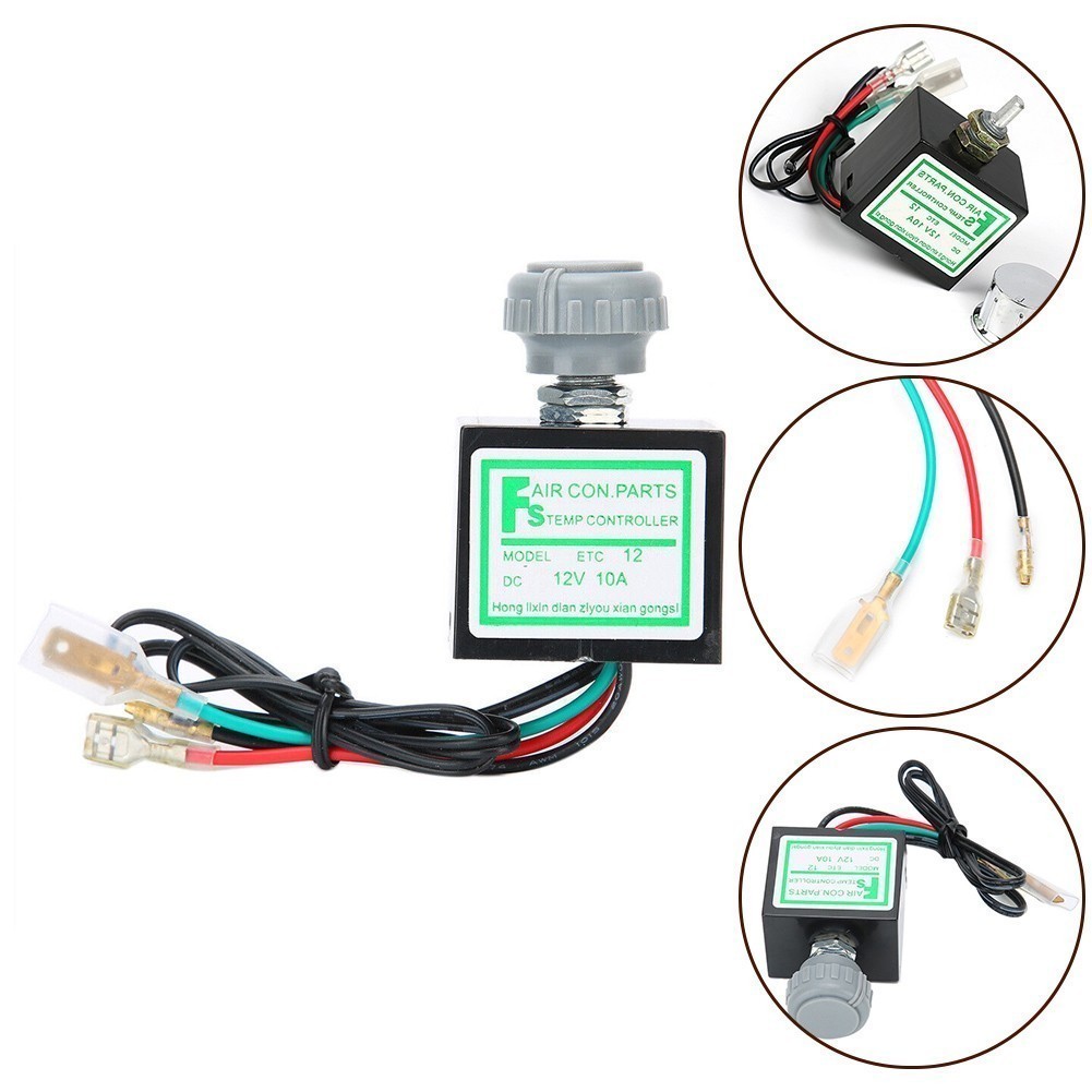 hot| 12V 10A Car Air Conditioner Electronic Thermostat Switch ...