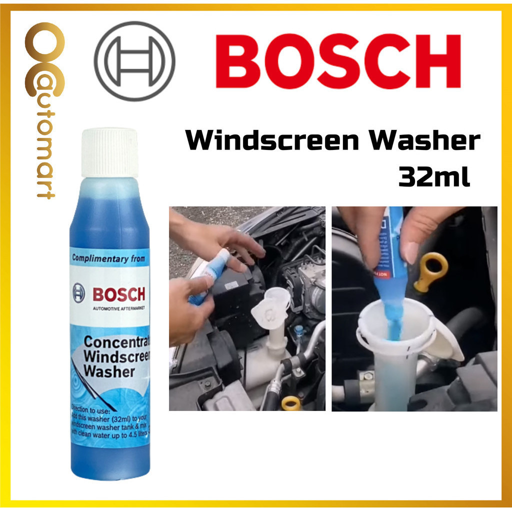 BOSCH Windscreen Washer Concentrate Windscreen Cleaner Shampoo 32ml ...