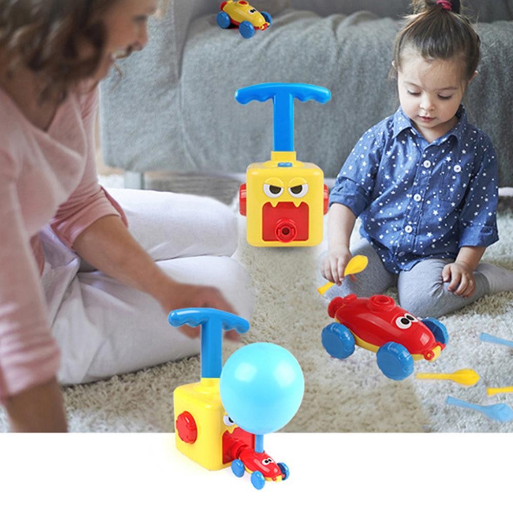 Balloon Powered Car With Launch Pad Toy For Kids Air Inertial Balloon ...