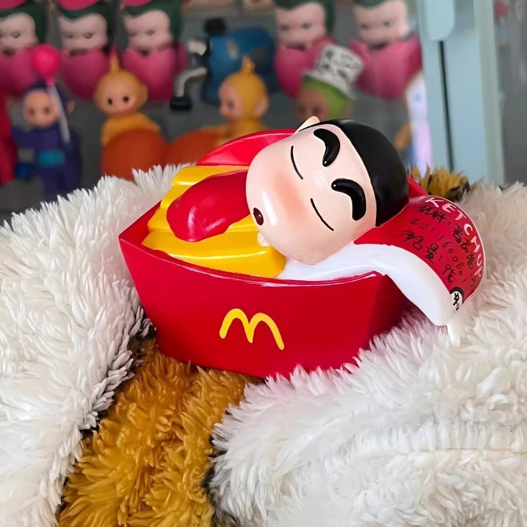 Crayon Shin-Chan COS McDonald's French Fries Shin-Chan Sleep Snack Box ...