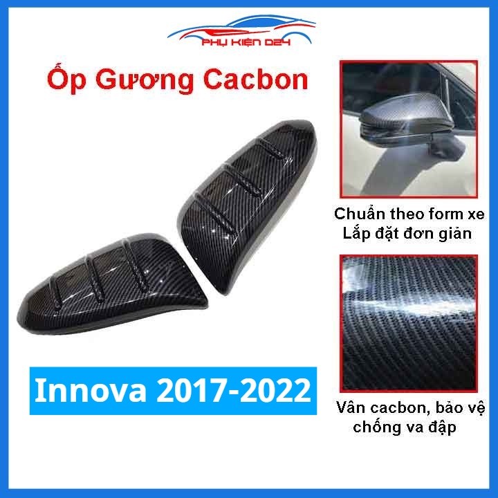 Innova 2017-2018-2019-2020-2021-2022 mirror covers with carbon pattern ...