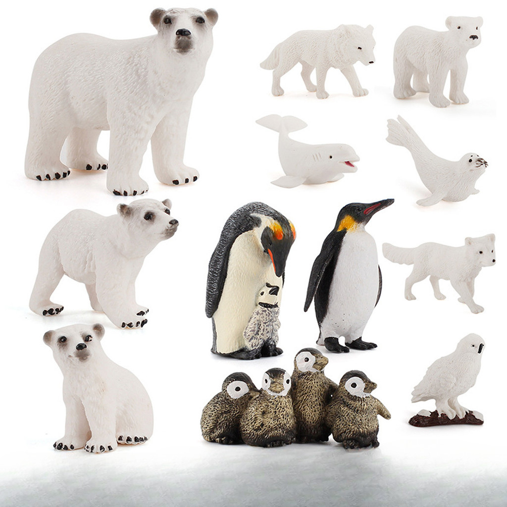 Simulation Solid Antarctic Emperor Penguin Polar Bear Polar Animal ...