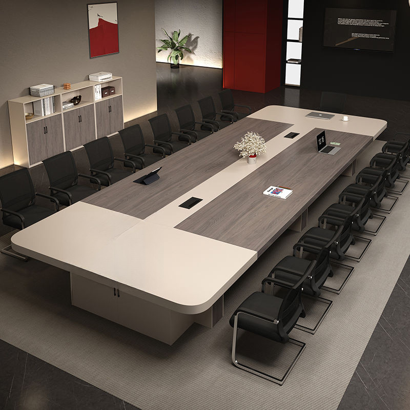 Conference table long table simple modern conference room large ...